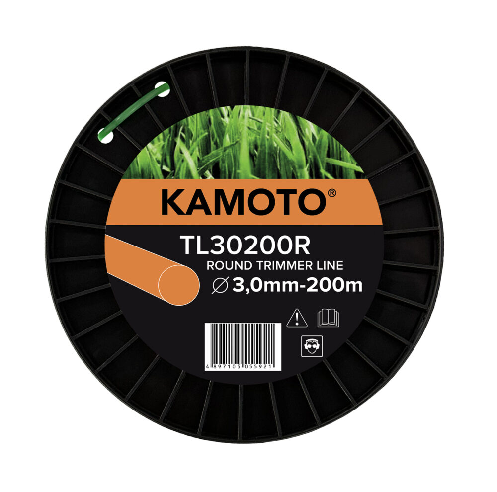 Леска для триммеров - Леска Kamoto TL30200R, круглая, 3.0мм x 200м ...